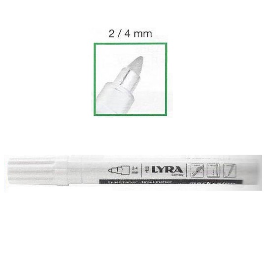 Rotulador Marcador para juntas de azulejos - Blanco | C.Turró